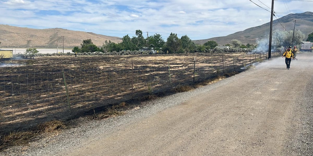 Fire crews knock down brush fire near Cold Springs Fire crews knock down brush fire near Cold Springs